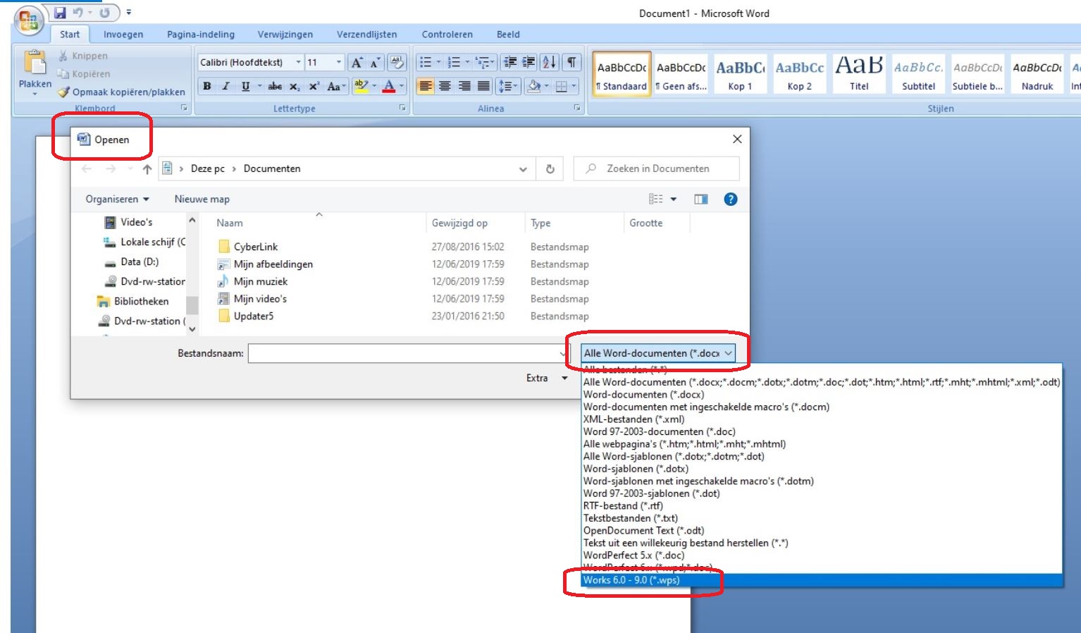 MS Works .WPS bestanden naar MS Office Word 2007 .Doc SeniorenNet - Website voor de actieve 50 ...
