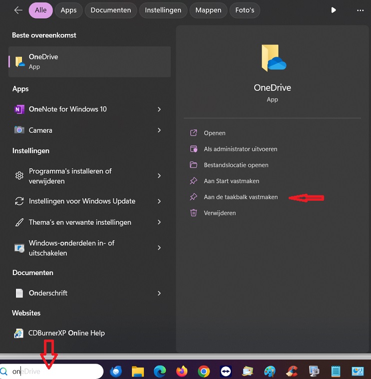 Vind nergens het icoontje onedrive SeniorenNet - Website voor de ...