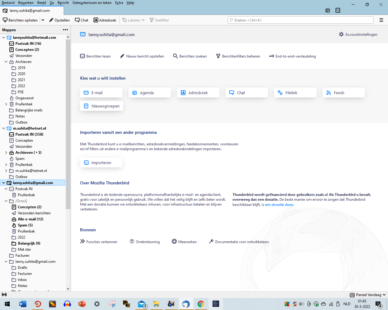 Geen mails ontvangen in Thunderbird-opgelost SeniorenNet - Website voor ...