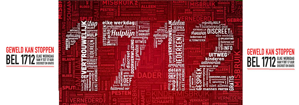 Slachtoffers van huiselijk geweld moeten vertrouwd raken met 1712